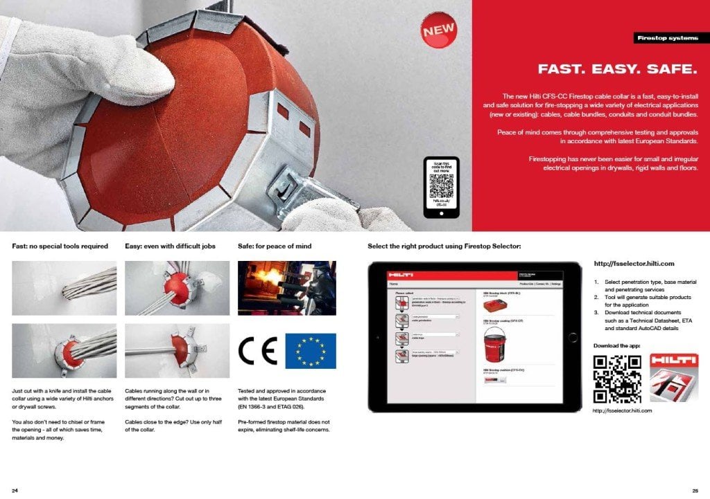 Innovation @ FIREX: Hilti CFS-CC Firestop Cable Collar