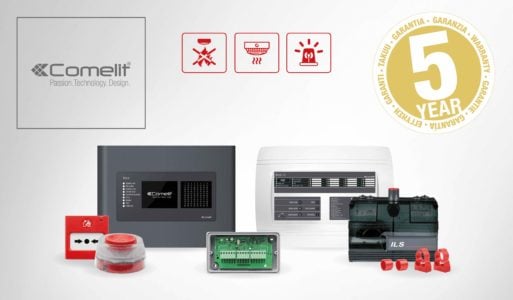Comelit fire detection range now comes with five-year guarantee