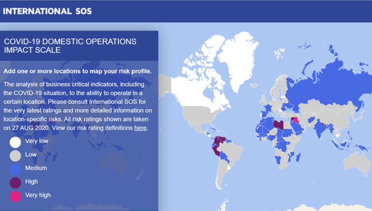 International SOS launches COVID-19 impact map, focusing on security ...